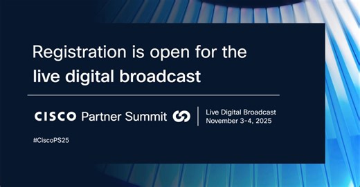 Join the live digital broadcast of the Cisco Partner Summit 2025 Global Keynotes!  Registration is now open. Don't miss out! Register now https://cs.co/6188AuvMp #CiscoPS25 #CiscoPartners | Cisco Partners | Facebook