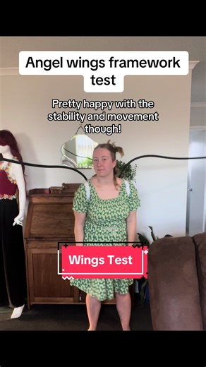 DIY Costume Angel Wings Framework Test