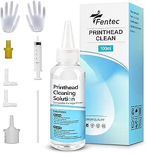 Printer Cleaning Kit, Print Head Cleaning Kit for Epson Printers, Printhead Cleaning Kit for HP, Printer Head Cleaning Kit for Canon, Printhead Cleaning Solution for Brother, Printhead Nozzle Cleaner