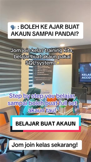 Kelas Belajar Buat Akaun dengan SQL