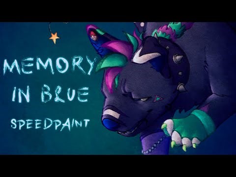 memory in blue / bluekyokitty / speedpaint