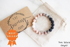 Lava Beaded Bracelet, Diffuser Bracelet, Essential Oil Bracelet, Essential Oil Diffuser, Diffuser Bracelet, Lava Bracelet, Aromatherapy Cuff - Etsy