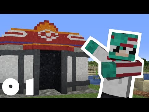 Recreating The POKECENTER In MINECRAFT | The Falling Experience 01