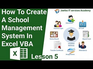 How To Create A School Management System in Microsoft Excel | Step-by-Step Tutorial Lesson 5