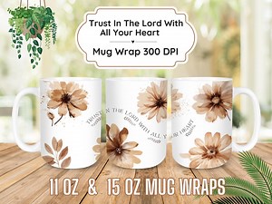 Beautiful Mug Sublimation, Christian Mug Design, 11oz 15oz Mug Wrap, Faith Affirmation, Mug Sublimation, Religious Mug, Mug Design Wrap - Etsy