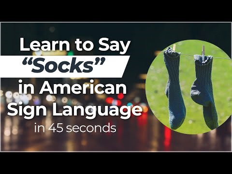 Signing in Seconds: Learn how to say SOCKS in ASL! LESS THAN 50 SECONDS!