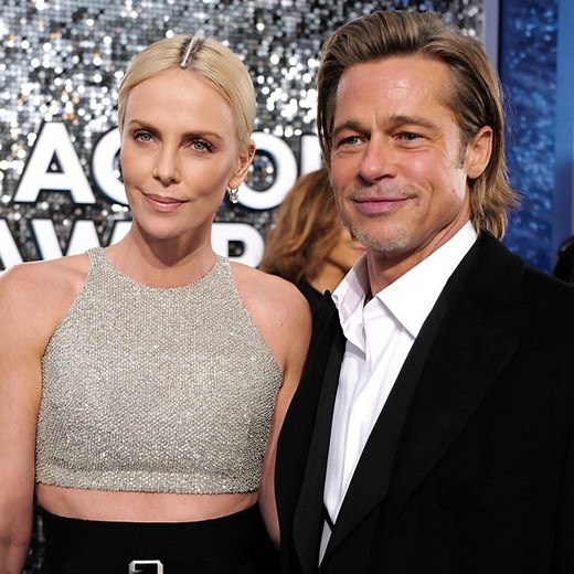 Brad Pitt Is a Total Stud in a White (Unbuttoned!) Dress Shirt at the 2020 SAG Awards