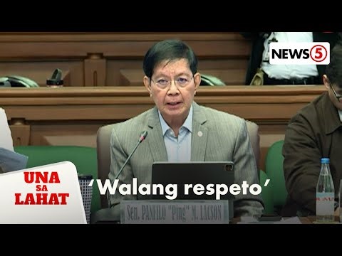 Lacson, nabastusan sa paglalahad ng minorya ng kanilang flood control report | Una Sa Lahat