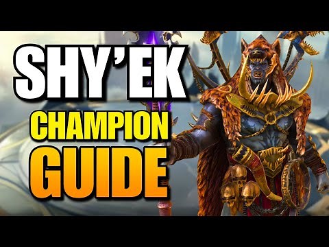 Shy’ek Guide: Best Build, Gear & Masteries for an Ally Attack MONSTER | RAID: Shadow Legends