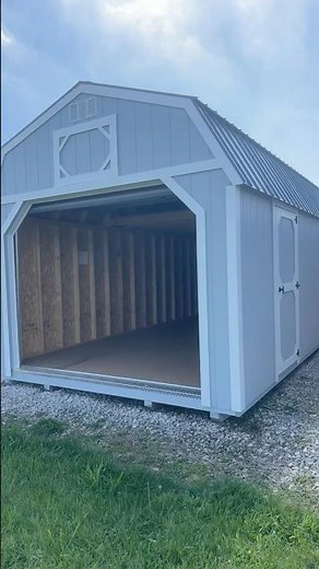 12x28 lofted garage #sheds