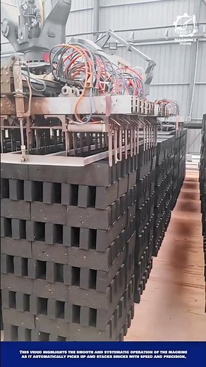 Fully Automatic Brick Transfer Machine in the Modern Factory #machinetools #wow