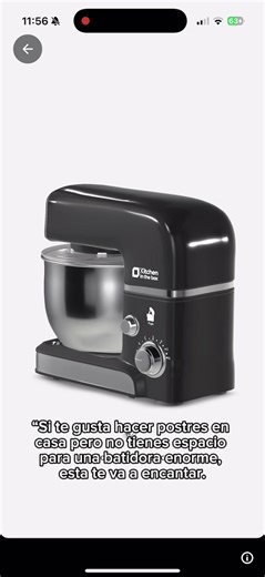 Batidora compacta perfecta para repostería 🍰 No ocupa espacio y hace el trabajo completo ✨ Link directo en mi bio 👆 #amazonfinds #cocina #reposteria #amazonfavoritos #linkenbio