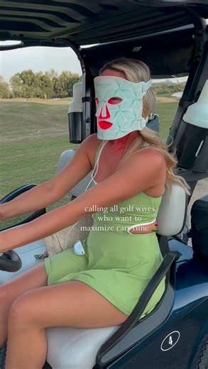 Taylor Love Peterson | calling all golf wives who want to maximize cart time ⛳️ 🤝🏻 @omniluxled contour mask - comment “skin” & I’ll send you a special savings... | Instagram