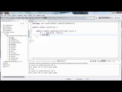 JAVA (Intermédiaire) - 39 - Création d'une instance d'une classe interne (2/2)