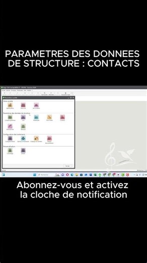 Parametres données de structure : Contacts
