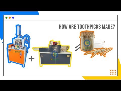 Woodden Toothpick Making Machine #ToothpickMakingMachine