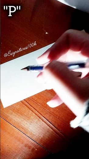 How to sign for p?/Requested name signatures#signature#shorts#foryou#signaturestyle