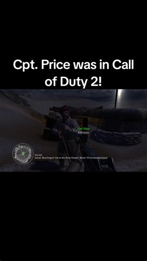 Call of Duty 2. Did you know this fun fact? #callofduty #callofduty2 #captainprice #gaming #gamingontiktok