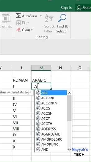 Nayyab's Tech Lectures (CS/IT) | How to convert roman to arabic? #msexcel #excel #exceltips #exceltutorial #exceltipsandtricks #msword #mswordtutorial #mswordtipsandtricks... | Instagram