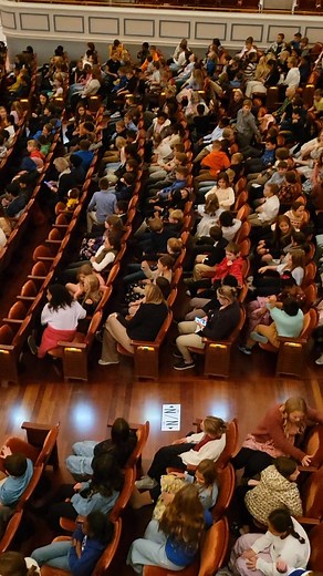 Getting 5th graders seated for second Music Matters educational concert of the day with the Carmel Symphony Orchestra. Allied Solutions Center for the Performing Arts #Symphony #livemusic #symphonyorchestra #orchestra #education #musiceducation | Carmel Symphony Orchestra