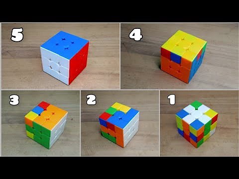Rubik's 3x3 Tutorial WITHOUT FORMULA Easy for beginners part one