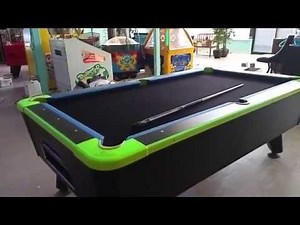 Dynamo 7' Glow In The Dark Pool Table, Coin Op