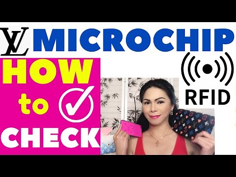 LOUIS VUITTON MICROCHIP NFC RFID TAG / HOW TO CHECK USING YOUR IPHONE ?