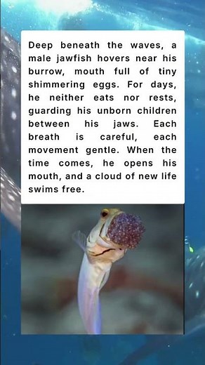 The Devoted Jawfish Father #nature