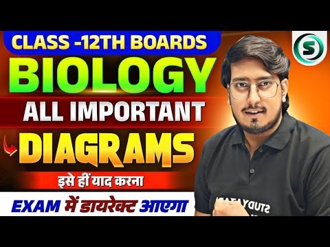 Biology Class 12 Important Diagrams 2026 | Class 12 Biology All Important Diagrams | SR Rajan Sir