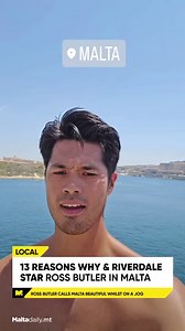 35K views · 153 reactions | American actor Ross Butler, best known for his roles in "13 Reasons Why," "Riverdale," and "Shazam!," has been spotted enjoying the scenic beauty of Malta while in Tigné, Sliema.  Read: https://maltadaily.mt/13-reasons-why-riverdale-star-ross-butler-in-malta/ #MaltaDaily | Malta Daily | Facebook
