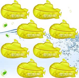 8 Packs TOMOON Humidifier Tank Cleaner With silver ions for Bedroom,Compatible with Vic.ks Home.dics Levo.it Warm & Cool Mist Humidifiers(Yellow)