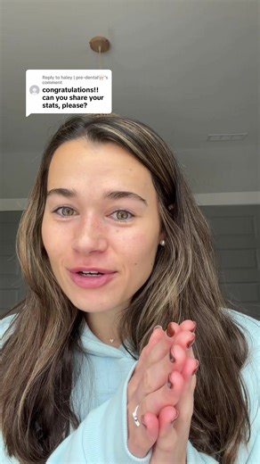 Replying to @haley | pre-dental🦷 Also get this question all the time !!! Sharing because I’m an open book but remember that the other parts of your application are just as important as your stats! #dentalstudent #dentalschool #studentadvice #dentalschooljourney