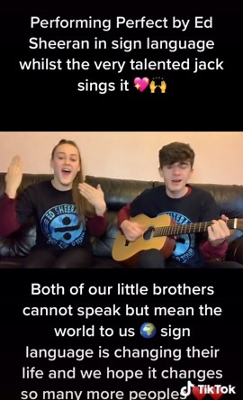 Sign Language Performance of Perfect by Ed Sheeran | Heartwarming Duet