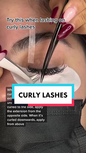 Tips for Applying Eyelash Extensions on Curly Lashes