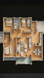 6.5K views · 25 reactions |  #fblifestyle A thoughtfully planned 3-bedroom home layout focused on everyday comfort, smooth flow between spaces, and privacy for each room. Shared as a concept that you can still adjust based on your needs. For inspiration ideas only. #DreamHouse #SmallHome #3bedrooms #floorplan ℂ핣핖핕핚핥 핥할 ℝ핚하학핥핗핦핝 | Dream House | Facebook