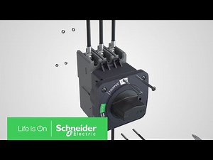 EasyPact MCCB EZC 100A Direct Rotary Handle Installation | Schneider Electric Support
