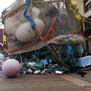 15M views · 304K reactions | Footage of Yesterday’s extraction in the Great Pacific Garbage Patch. Another good catch in the bank for System 002. On to the next one. | The Ocean Cleanup | Facebook