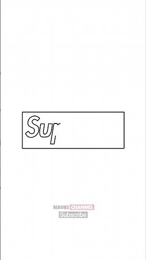 Cara menggambar logo Supreme - How to Draw the Supreme Logo