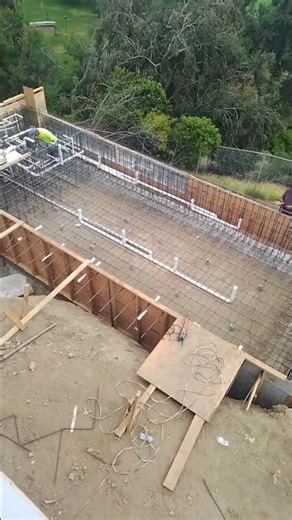 Pool Construction Progress: Steel Rebar and Plumbing Installation#poolconstruction #rebar