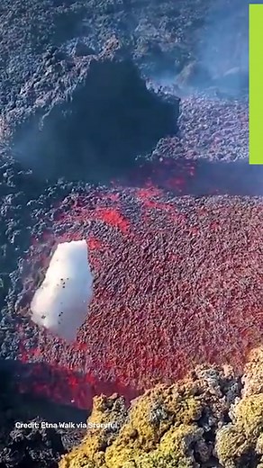 Snow is still festive if you throw it into a volcano, right? | IFLScience