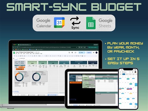 Smart-sync Budget | Google Sheets Template - Etsy