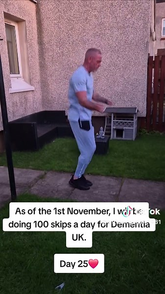 100 Skips a Day Challenge for Dementia Awareness