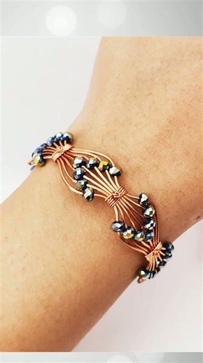 Play with wire | Arrow bracelets | Thick bangles | Wire jewelry 605 #Shorts