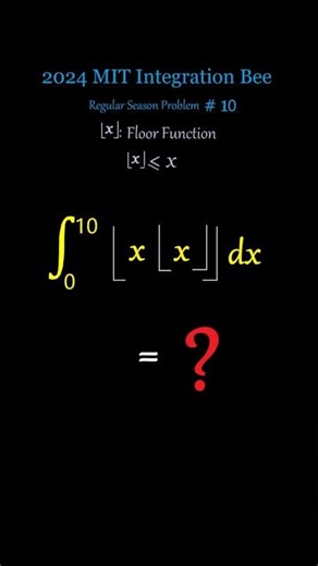 The Nested Floor Trap: Staircase Inside a Staircase in the integral (2024 MIT Integration Bee)