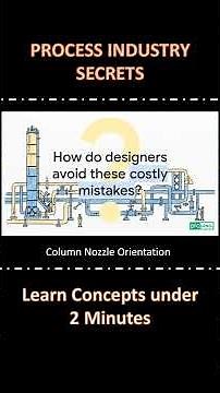 Column Nozzle Orientation Explained | Piping Basics #Shorts
