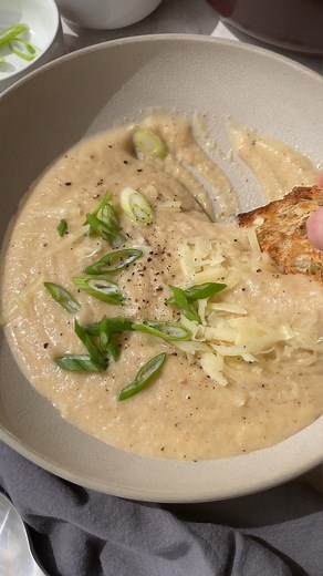 1.9M views · 7.1K reactions | roasted garlic cheddar cauliflower soup 龍 ambitiouskitchen.com/roasted-cauliflower-soup | Ambitious Kitchen | Facebook