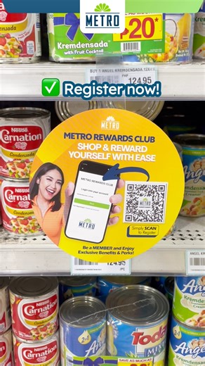 Wondering how to be an MRC member? 🤔 Simply find a QR code in our stores and register to enjoy exclusive perks meant to make your every shopping more rewarding. ✨ Join now! 🙌🏻 💻 Shop in-store or online via https://shopmetro.ph/ 📲 Download the ShopMetro App now: qrco.de/shopmetro 📞 METRO Pabili: 0917-88-METRO (0917-88-63876) 📱Join our Viber community: http://bit.ly/TheMetroStoresViber #WeMakeLifeEasy #ShopTheMetroStores | The Metro Stores