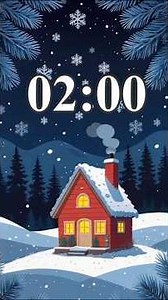 2-Minute Winter Snowfall Timer – Calm & Peaceful Countdown