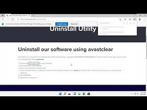 How to Uninstall Avast Antivirus in Windows 11