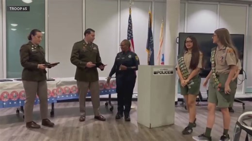 2 Florida teens make female scouting history as the first female Eagle Scouts in their troop